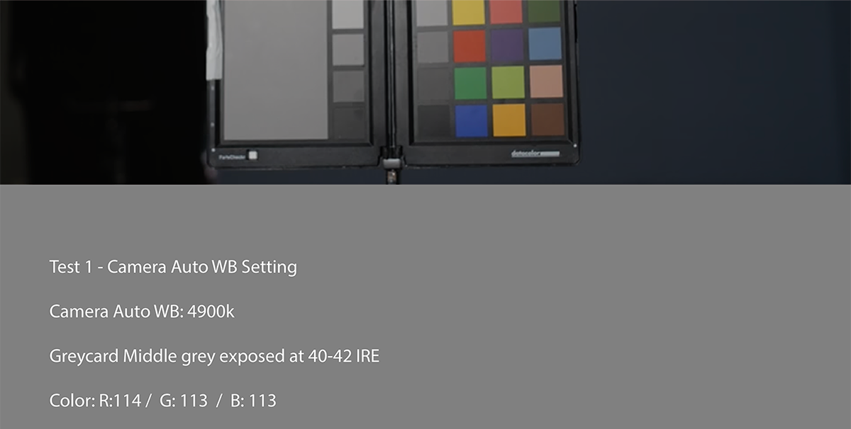 White balance test - Lighting for Film & Video - Cinematography.com