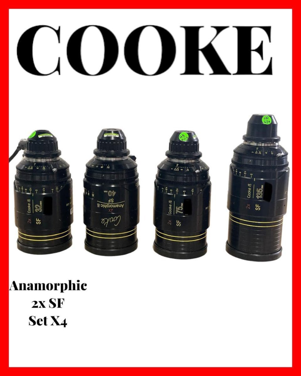 Cooke Anamorphic 2X SF Set X4 - Cine Marketplace - Cinematography.com