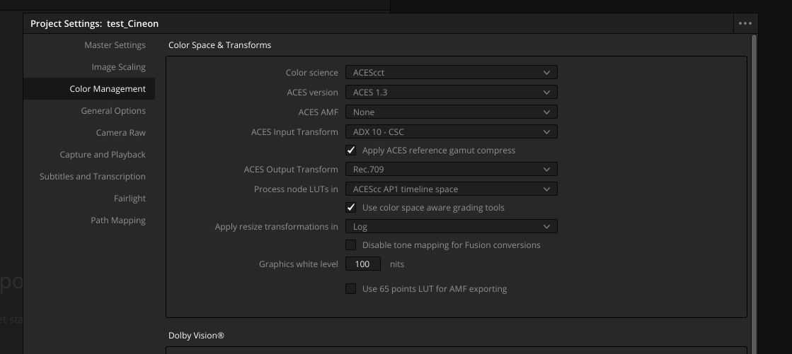What timeline colour space for editing 16mm film in DaVinci Resolve ...