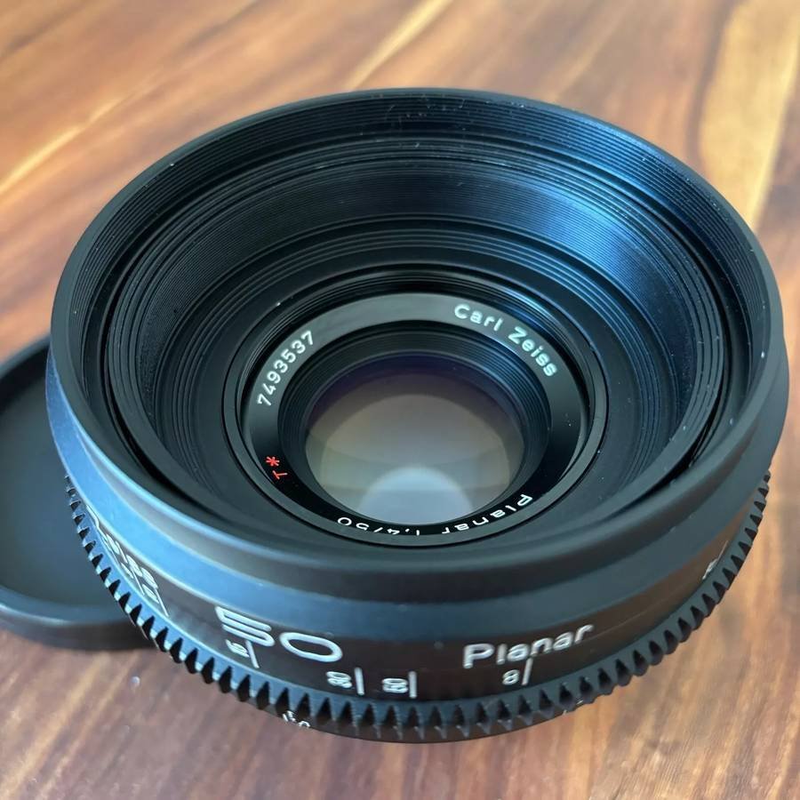 REHOUSED Carl Zeiss Planar 50mm f1.4 – PL Mount w/ Imperial Markings ...